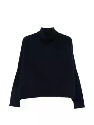 Dusan Roll-neck Knitted Sweater - Blue