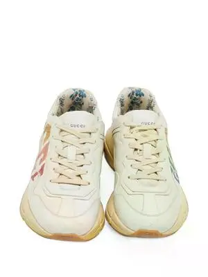 Gucci Rhyton Logo-print Sneakers - Neutrals