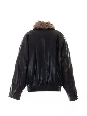 ELEH Faux-fur Trim Oversized Jacket