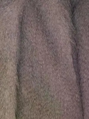 ELEH Fuzzy-texture Oversized-collar Jacket