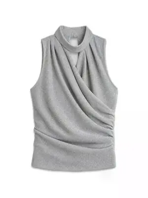 IRO PARIS Draped High-neck Top