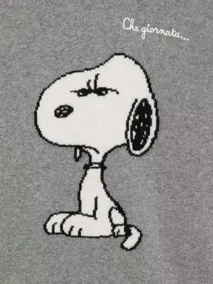 MC2 SAINT BARTH Snoopy-embroidered Wool Sweater