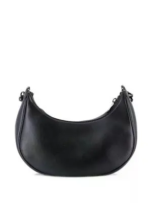 Celine Ava Chain Bag Leather Medium Hobo Bag - Black