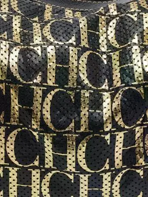 Carolina Herrera Medium Monogram Perforated Handbag