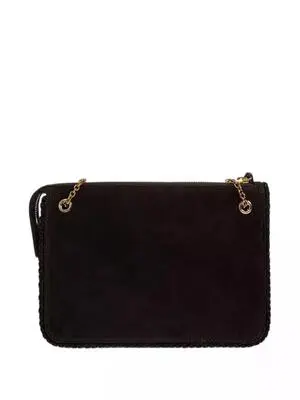 Etro Logo-plaque Suede Shoulder Bag