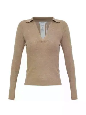 Max Mara Cashmere Yarn Polo Sweater - Neutrals
