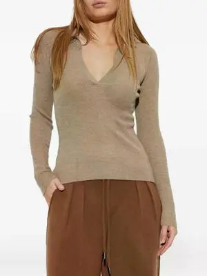 Max Mara Cashmere Yarn Polo Sweater