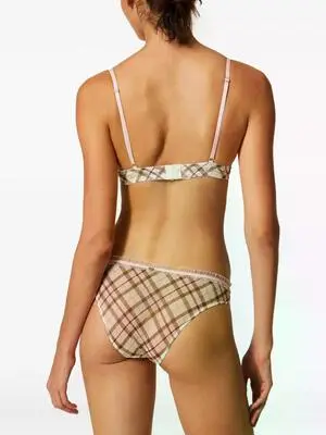 TWINSET Chequered Charmeuse Push-up Bra