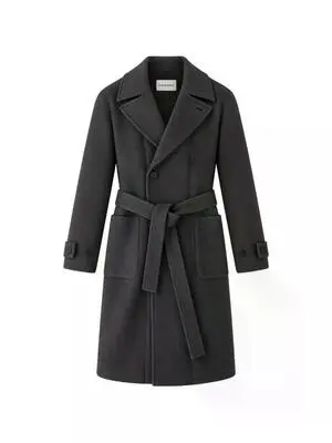 AMARANTO Belted Button-fastening Coat
