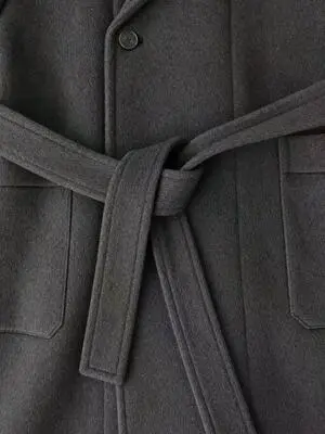 AMARANTO Belted Button-fastening Coat