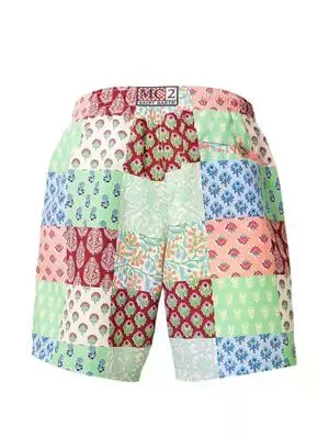 MC2 SAINT BARTH Caprese Patchwork Floral-print Swim Shorts