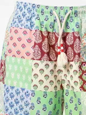 MC2 SAINT BARTH Caprese Patchwork Floral-print Swim Shorts