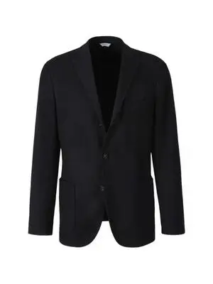 Boglioli Houndstooth-pattern Single-breasted Blazer - Blue