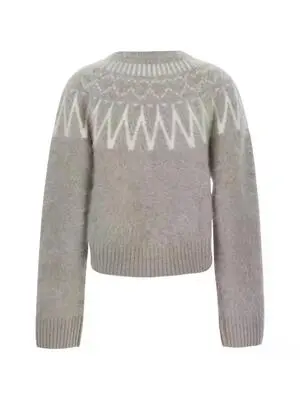 Soft Goat Fair Isle Brushed-knit Cashmere Sweater