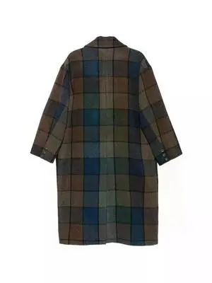 SONG FOR THE MUTE Check Double-breasted Coat