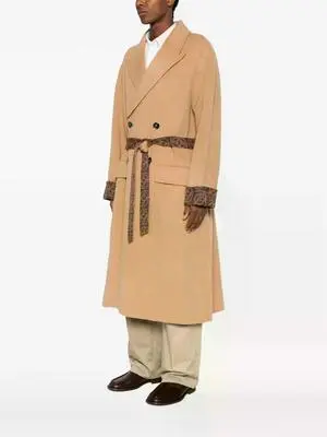 Drole De Monsieur Double-breasted Belted Coat