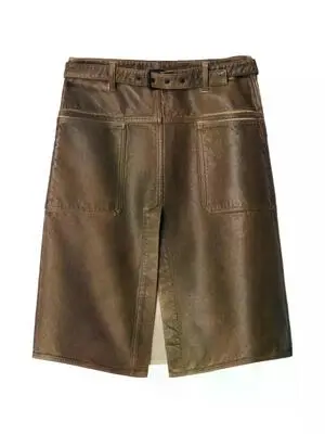 LEMAIRE Workwear Skirt In Coated Denim