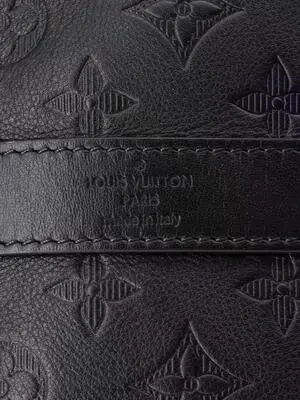 LOUIS VUITTON Keepall Bandouliere Bag Monogram Shadow Leather 50 Travel Bag