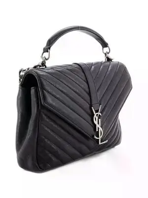 Saint Laurent Classic Monogram College Bag Matelasse Chevron Leather Medium Crossbody Bag