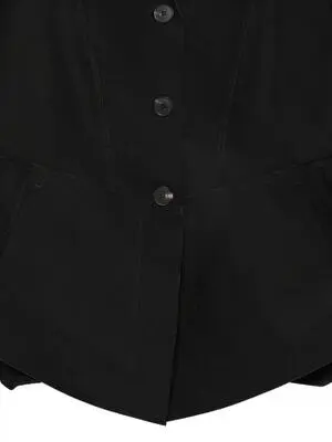 High Peplum-hem Single-breasted Jacket