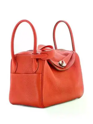 Hermès Lindy Bag Clemence 26 Shoulder Bag - Orange