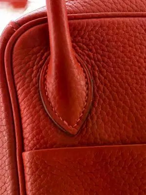 Hermès Lindy Bag Clemence 26 Shoulder Bag - Orange