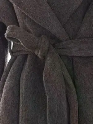 ELEH Belted Shawl-collar Coat