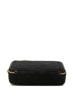 Prada 2013-2026 Embroidered Canvas Brique Symbole Crossbody Bag