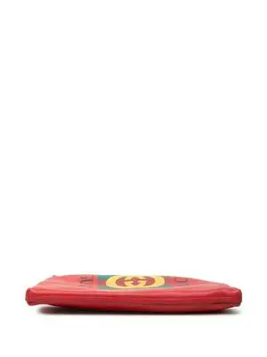 Gucci 2016-2026 Medium Calfskin Logo Portfolio Clutch Bag