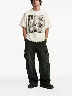 WARMAN Photographic-print Distressed T-shirt