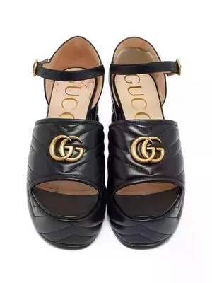 Gucci Gg Charlotte Quilted Sandals