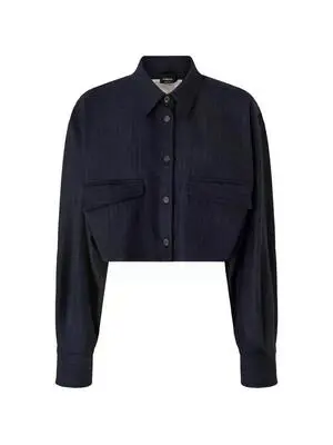 Pinko Pinstripe Cropped Shirt