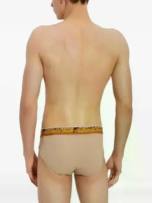 Dsquared2 Logo-waistband Briefs - Neutrals