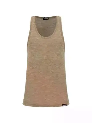 Dsquared2 Ribbed-knit Tank Top - Neutrals