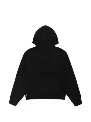 StÜssy Waffle-knit Zip-up Hoodie