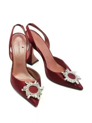 Amina Muaddi Begum Flared Slingback Pumps