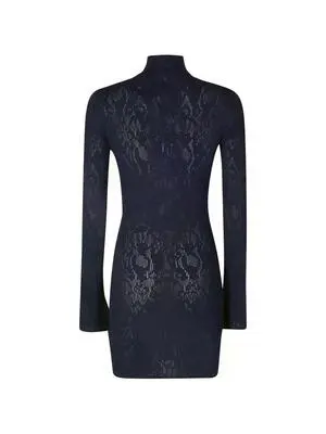DONDUP Open-knit Long-sleeve Mini Dress