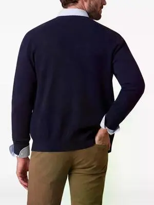 Brooks Brothers Logo-embroidered V-neck Cardigan