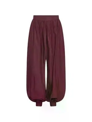 ROTATE BY BIRGER CHRISTENSEN Elasticated-cuff Trousers - Red