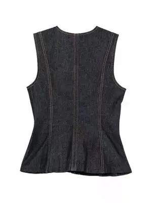 FRAME Form Contrast-stitch Waistcoat
