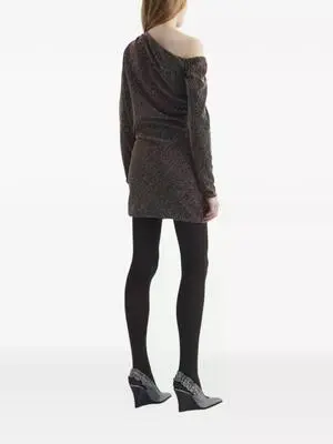 IRO PARIS One-shoulder Draped Mini Dress