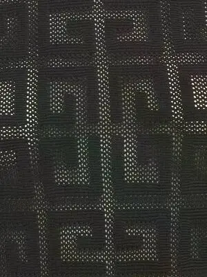 Givenchy 4g Open-knit Flared Midi Dress