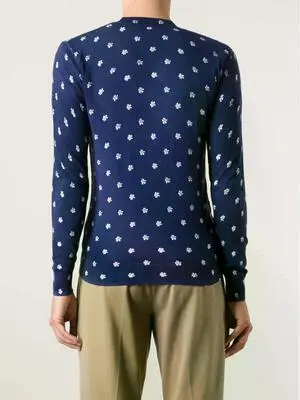 PAOLO PECORA Floral V-neck Cardigan