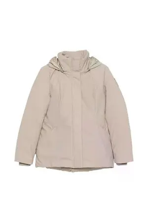 BOMBOOGIE Hooded Quilted Jacket - Neutrals