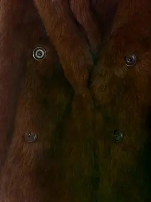 ELEH Faux-fur Double-breasted Jacket