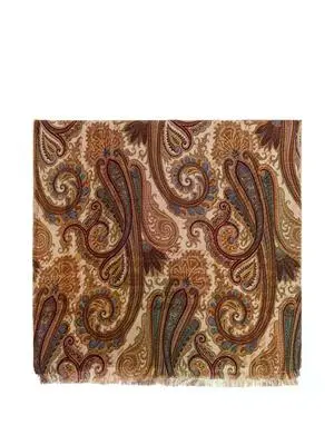 Etro Paisley Raw-edge Scarf