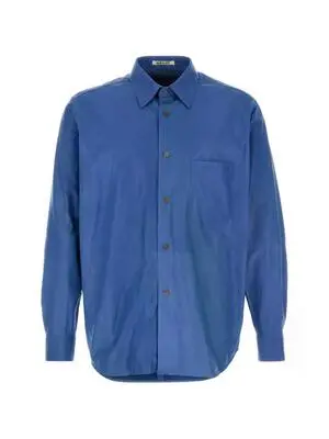 Auralee Long-sleeve Leather Shirt