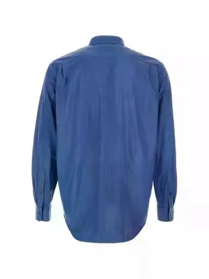 Auralee Long-sleeve Leather Shirt - Blue