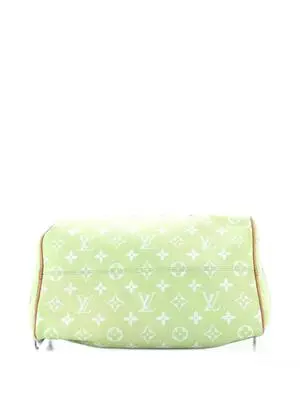 LOUIS VUITTON Speedy P9 Bandouliere Bag Monogram Leather 30 Satchel - Green
