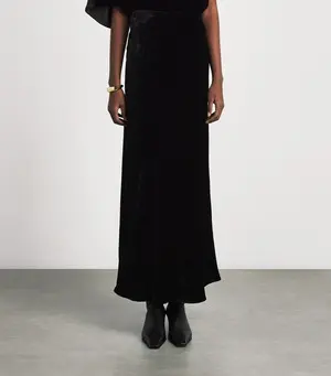 RÓHE Velvet Maxi Skirt